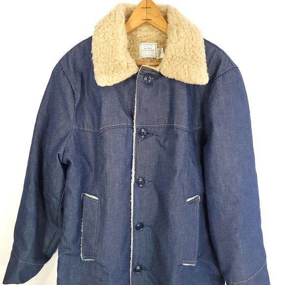 Eastern Wear Guard | Jackets & Coats | Vtg Denim Work Chore Jacket Mens ...